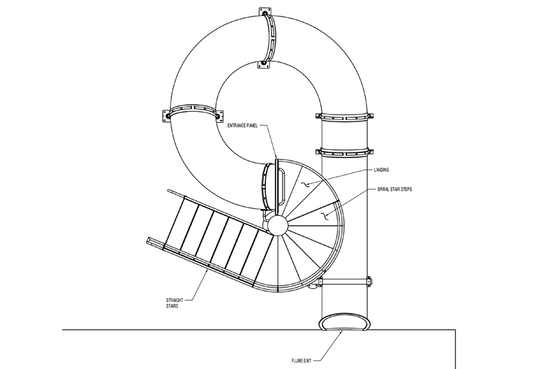 Natural Structures: Water Slides: Entry Height under 10 feet